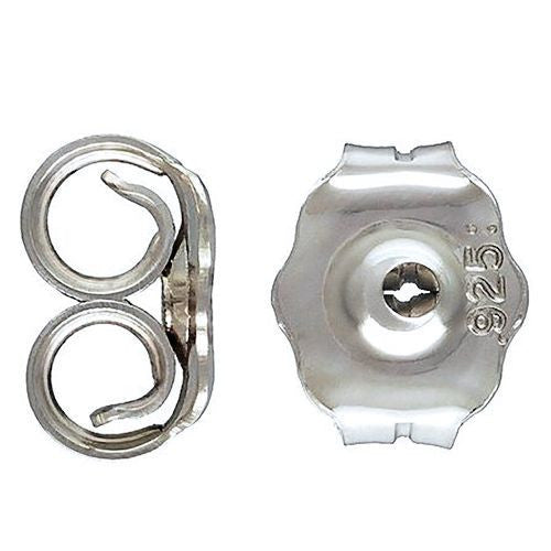 Set of 925 Sterling Silver Butterfly Friction Backs for Post Earring ...